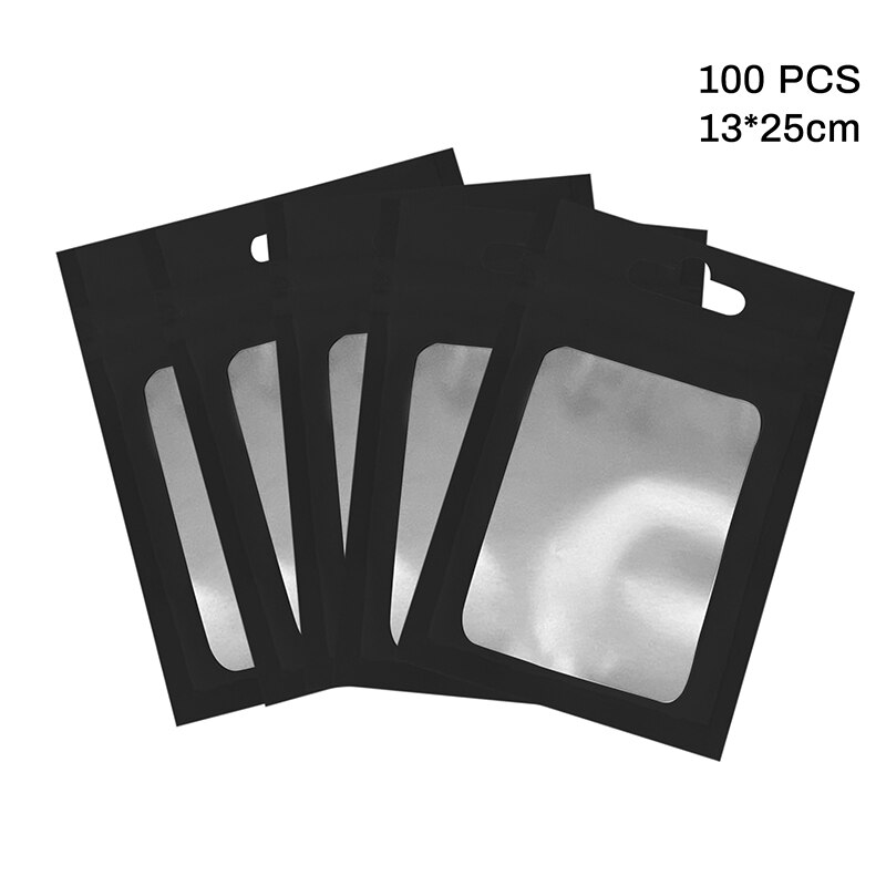 100 Stks/pak Matte Zip Lock Plastic Zak Aluminium ... – Vicedeal