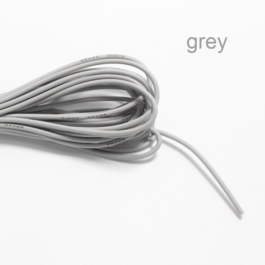 Grey Flexible Silicone Wire RC Cable 26AWG 30/0.08... – Grandado