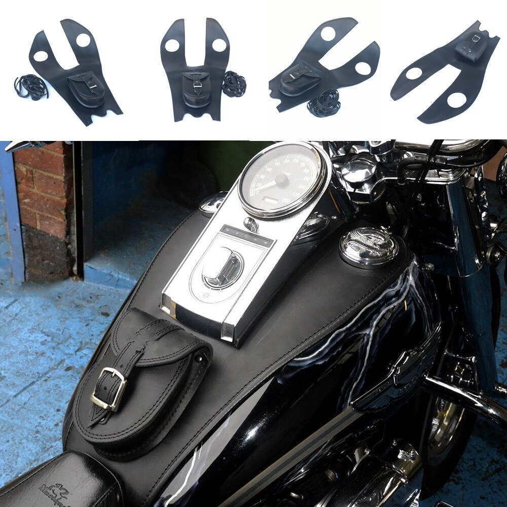 Pu Leer Tank Panel Met Pouch Voor Harley Softail F... – Vicedeal
