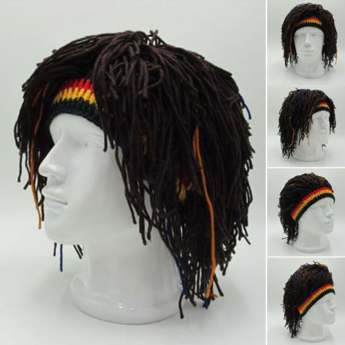 Reggae Dreadlocks Skullies Caps Men Unisex Jamaica... – Vicedeal
