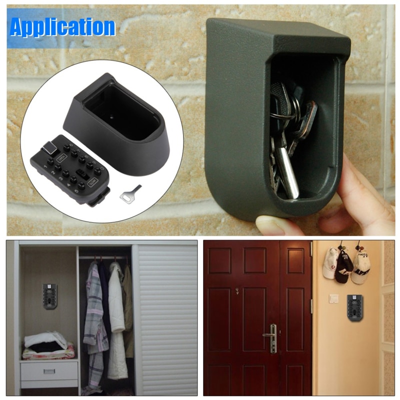 Padlock Door Lock Wall Mount Key Storage Box Organ... – Grandado