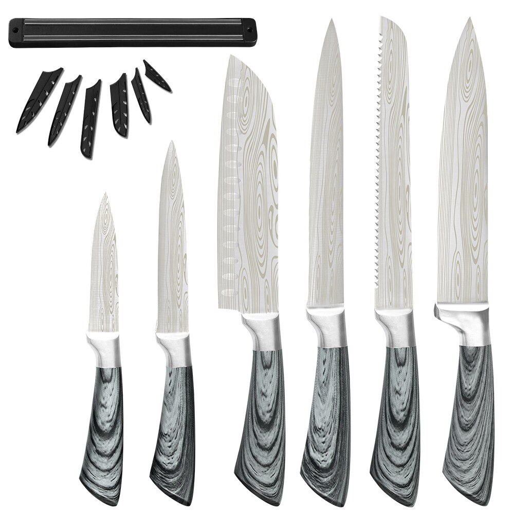 Sowoll 8pcs Kitchen Knives Tool Set 8'' Knife Stor... – Grandado