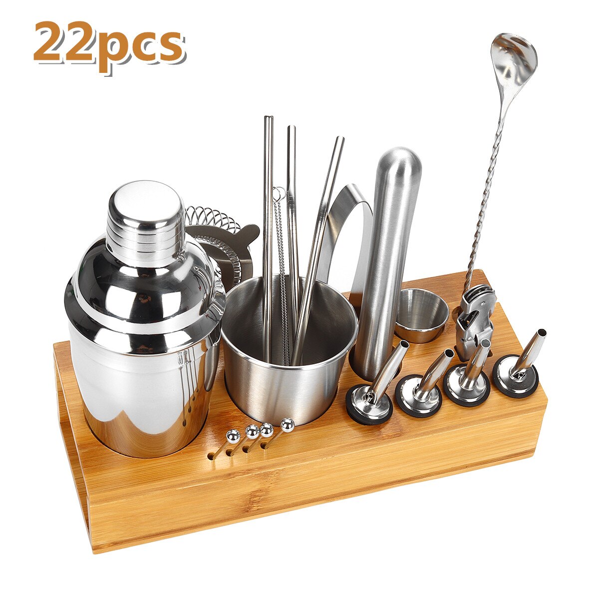 Cocktail Shaker Bar Set cocktail making kit with W... – Vicedeal