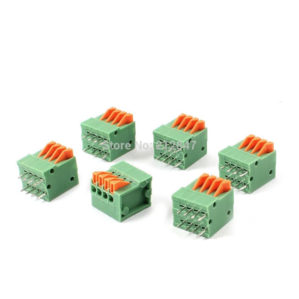 6 Pieces 4-Way 2.54mm Pitch 150V 2A PCB Mount Type... – Grandado