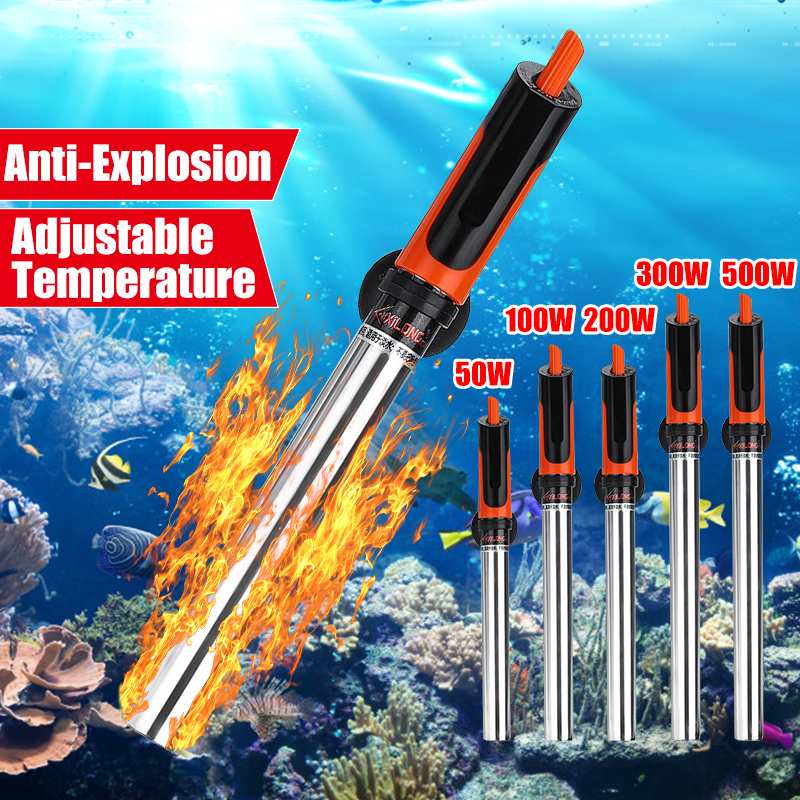 50/100/200/300/500W Aquarium Heater Rod Stainless ... – Grandado
