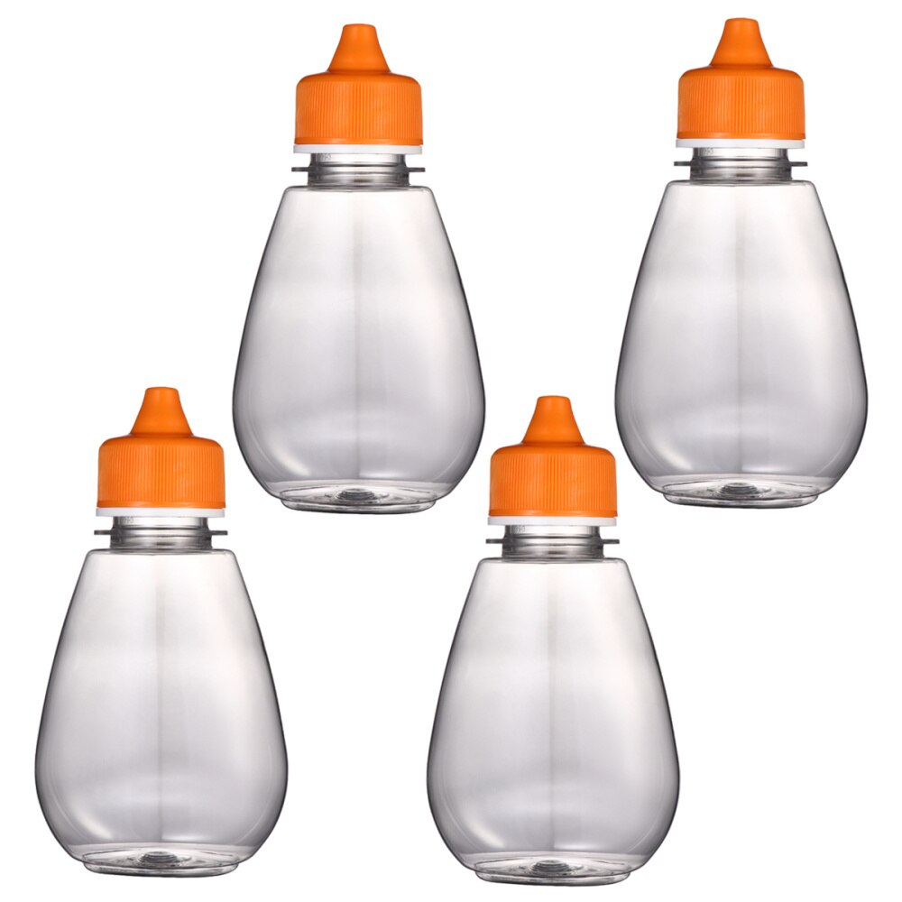 4PCS Transparent Honey Bottle Liquid Food Storage ... – Vicedeal