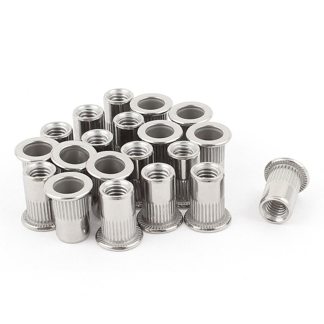 20 Pcs 304 Rvs Rivet Nut Rivnut Insert Nutsert M6x... – Vicedeal
