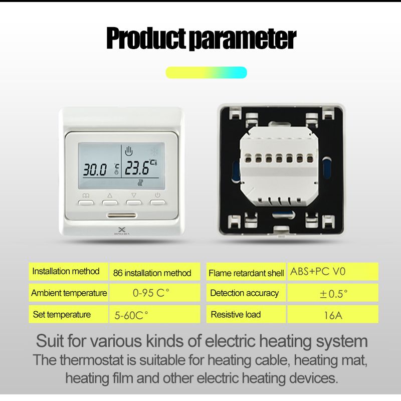 LCD Programmable Smart Home Floor Heating Temperat... – Grandado