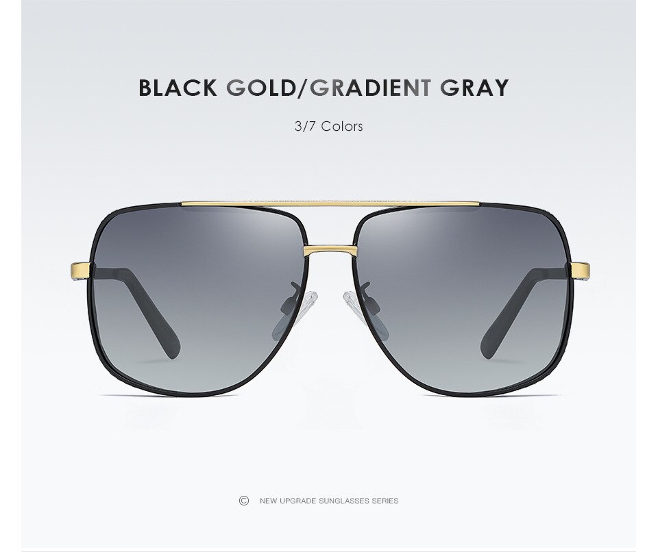 Men's Square Frame Polarized Sunglasses,Metal Driv... – Vicedeal