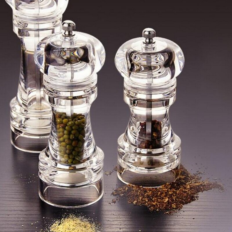 manual pepper grinder acrylic transparent pepper p... – Grandado