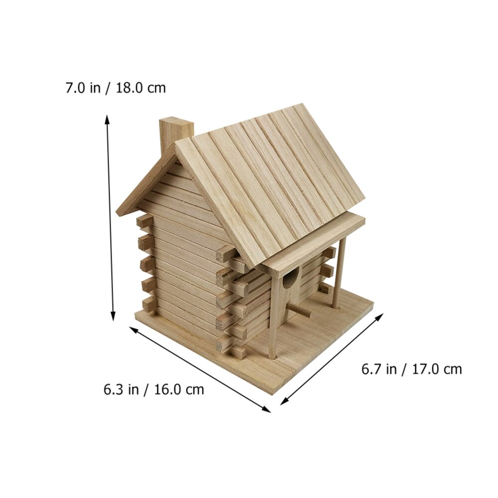 1 pc fugle hus udendørs fugle tilbehør træ fuglere... – Vicedeal