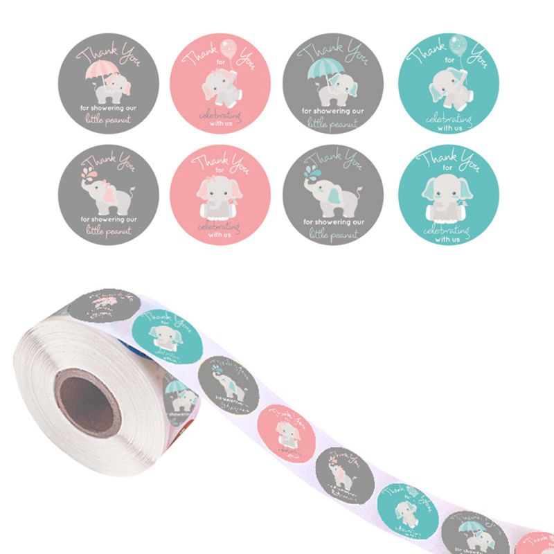 500pcs Elephant Thank You Stickers Seal Label for ... – Vicedeal