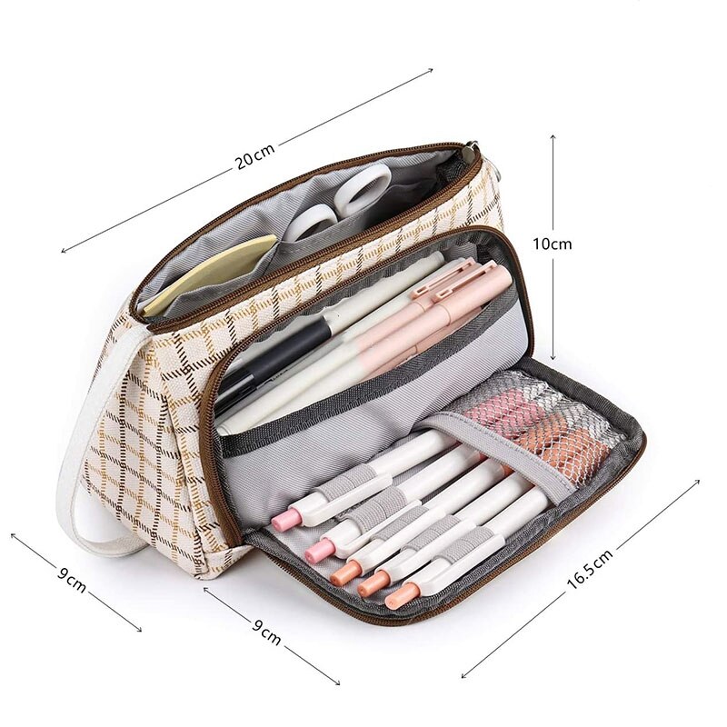 -ANGOO Pencil Case Big Capacity Pencil Pen Pouch w... – Grandado