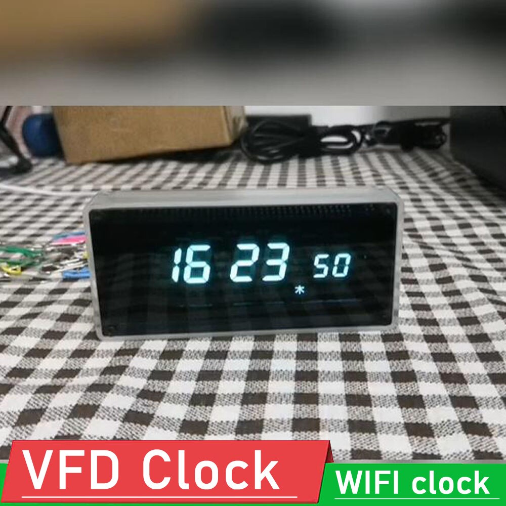 VFD WIFI uhr Schreibtisch Digitale VFD uhr Elektro... – Grandado