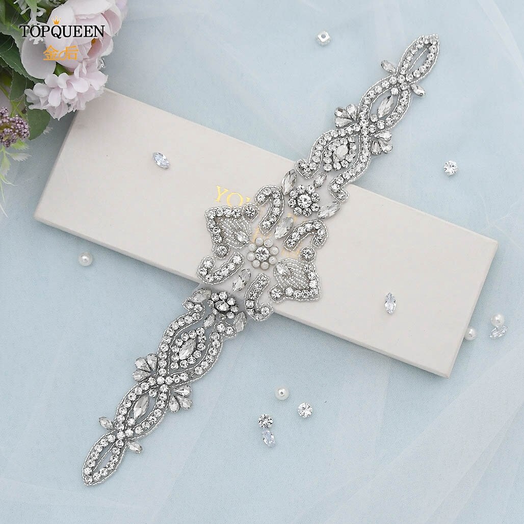 TOPQUEEN Wedding Dress Sashes Formal Women Dress B... – Grandado