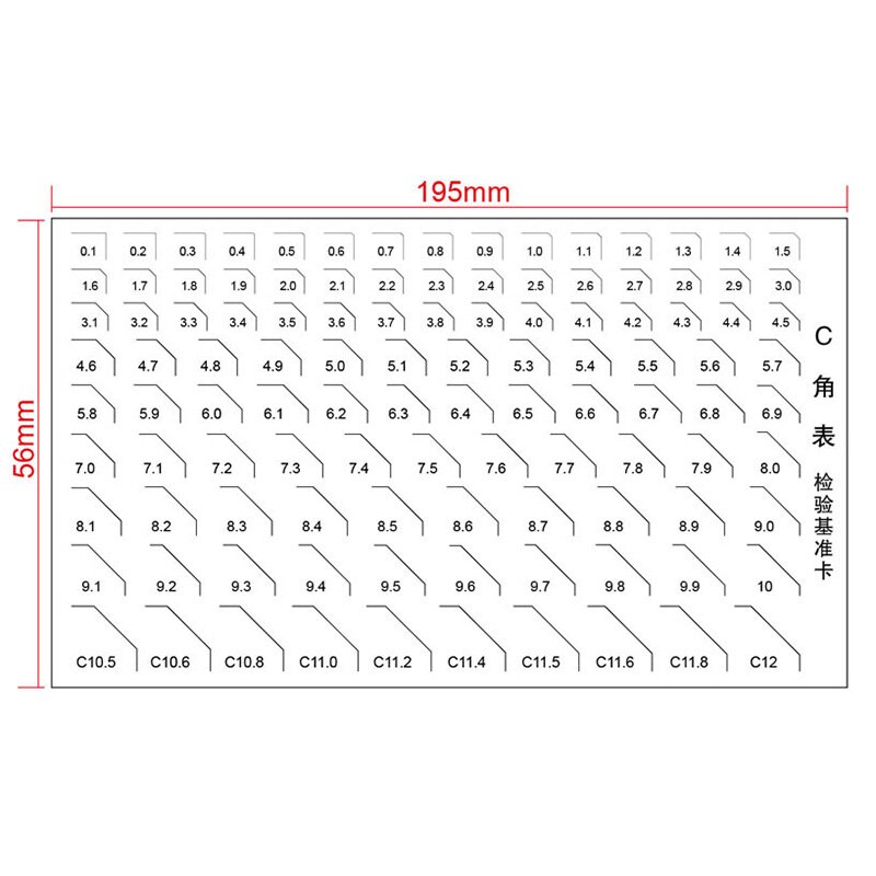 C Angle Gauge Reference Point Line Ruler Factory D... – Vicedeal