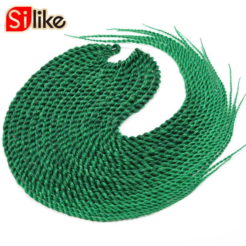 Silike Senegalese Twist 22 inch Ombre Black Pink T... – Vicedeal