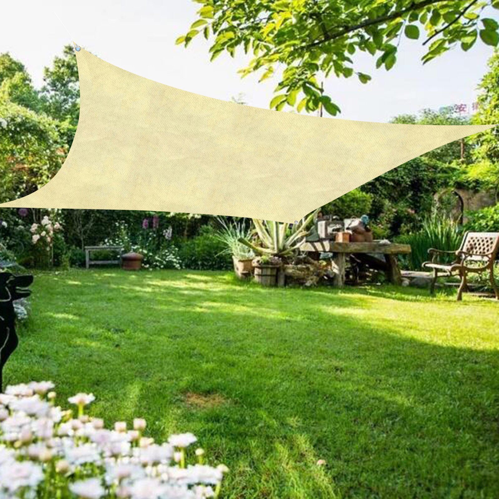 Garden Backyard Sun Shade Sail Sunshade UV Protect... – Grandado