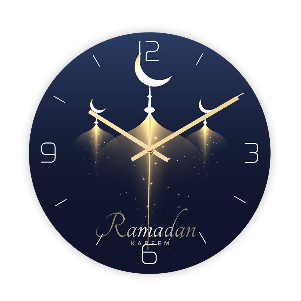 Acrylic Mosque Eid Wall Clock Islamic Calligraphy ... – Grandado