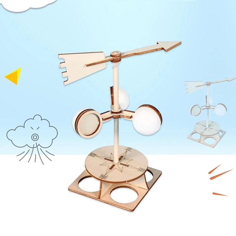 Students Diy Wind Vane Model Kit Wooden Kids Child... – Grandado