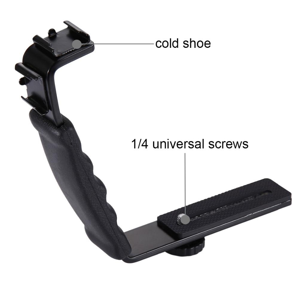 Video Flash Camera Grip L-Shape Bracket Holder Wit... – Grandado