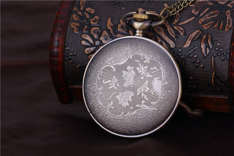 Antique Fancy Flower Hollow Chain Pedant Watch Bro... – Grandado