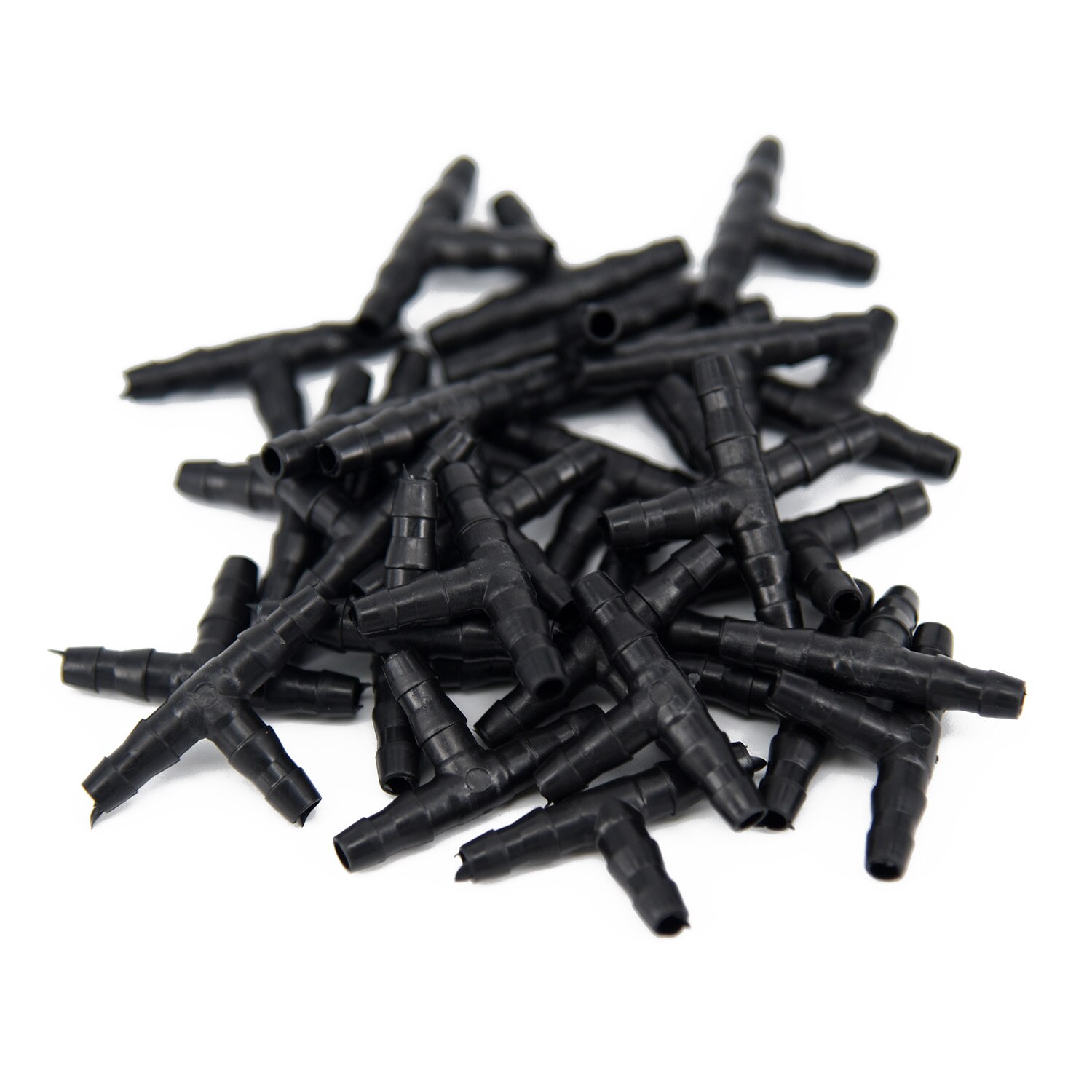 50*Pc Plastic Tee Joint Hoses Coupling Connector I... – Grandado
