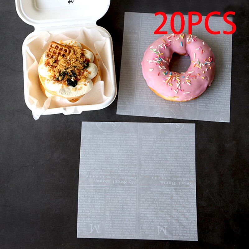 10/20Pcs Wax Paper Food Grade Grease Paper Food Wr... – Grandado