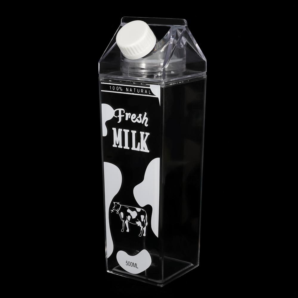 500ML Cow Milk Carton Water BottleJuicing Bottles ... – Grandado