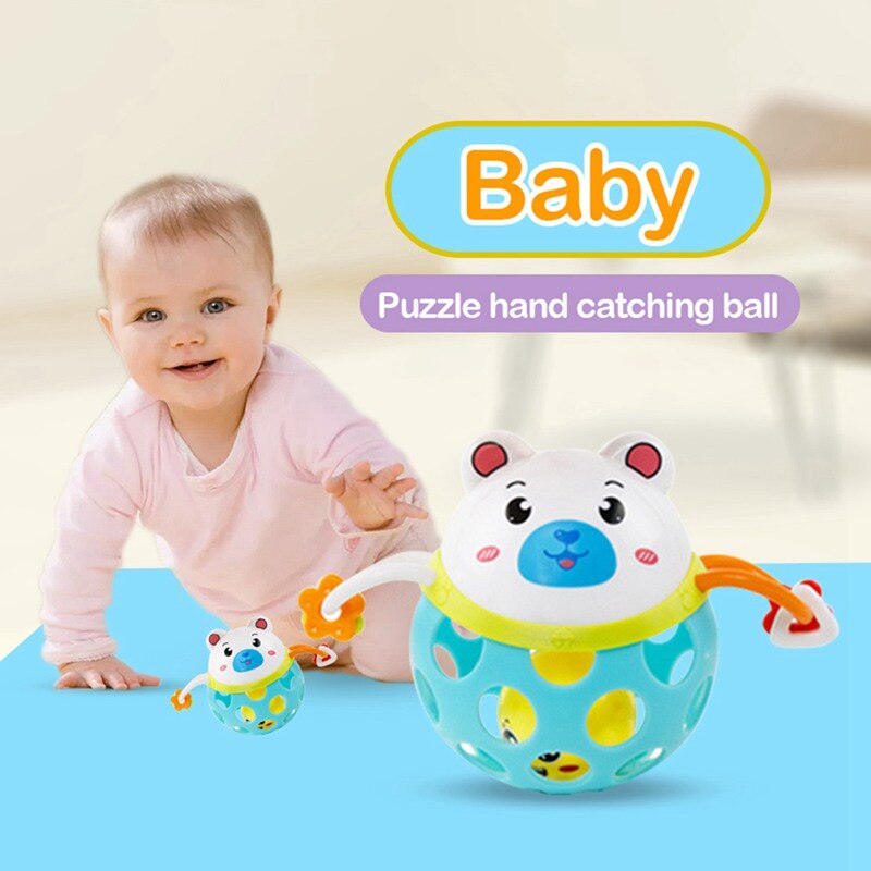 Little White Bear Soft Gel Kan Bijten Rammelaar Ba... – Grandado