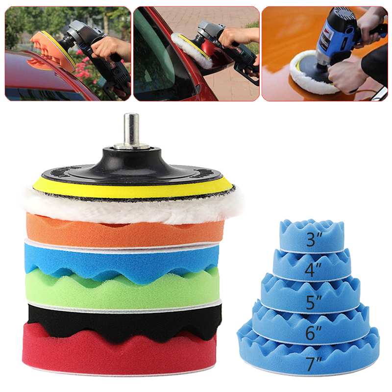 7 Pc 3/4/5/6/7 ''Auto Polijstmachine Polijstmachin... – Grandado
