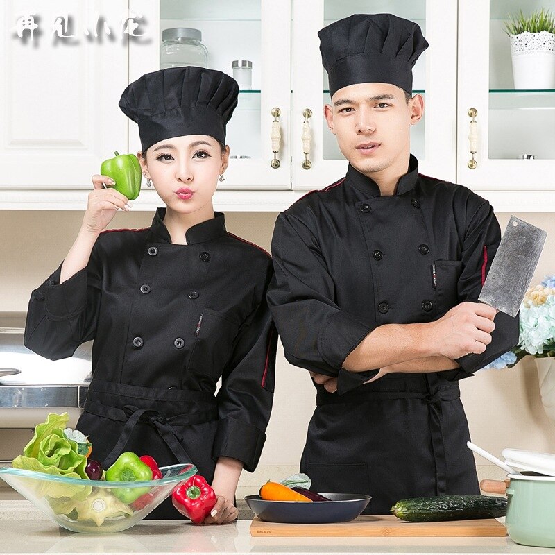Chef service long - sleeved hotel chef work clothe... – Vicedeal