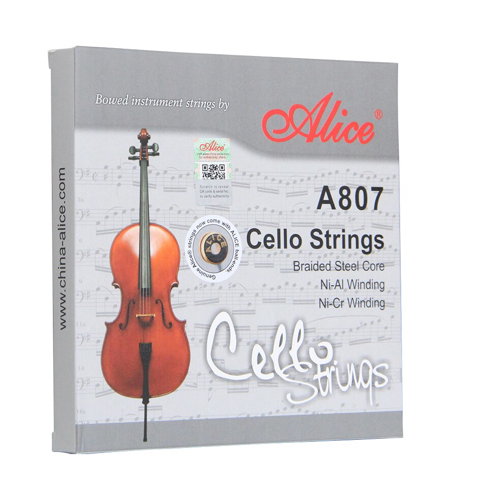 Alice A807 Cello Strings Braided Steel Core – Grandado