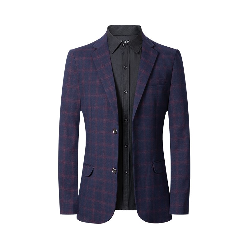 Klassieke Mannen Plaid Pak Mode Business Casual Sl... – Vicedeal