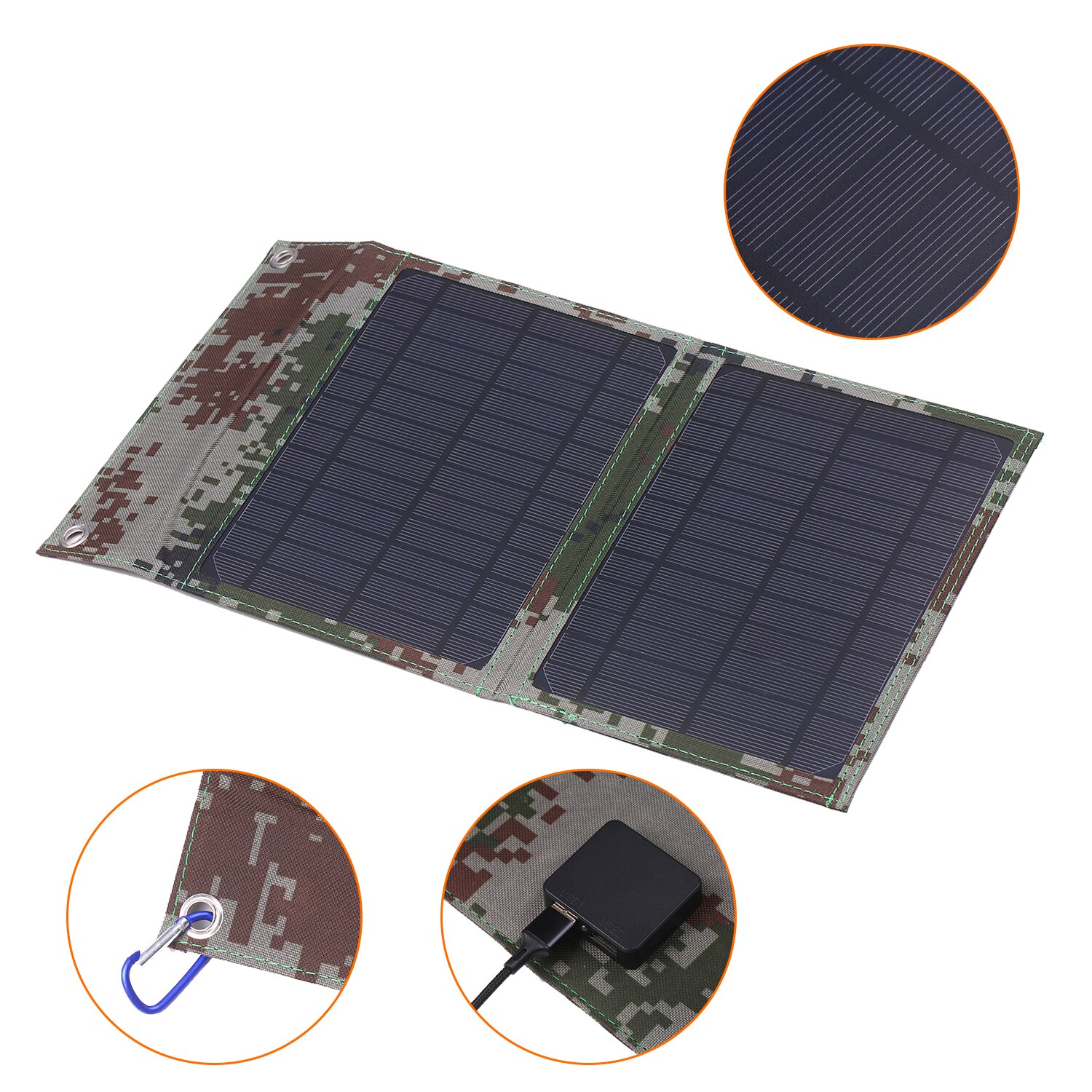120W 12V Monocrystalline Foldable Solar Panel with... – Grandado