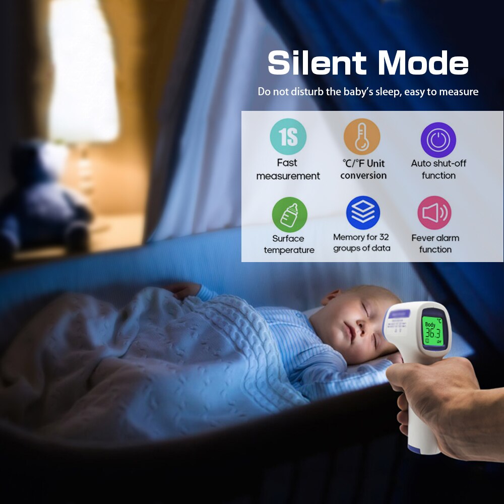 Non-contact Infrared Temperature Sensor, Forehead ... – Grandado