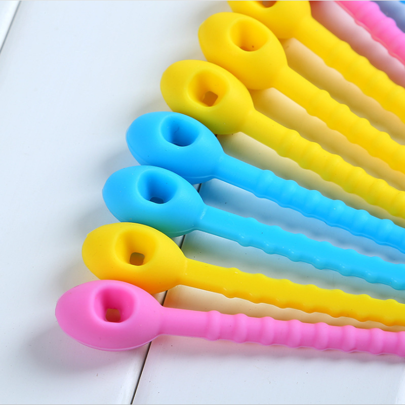 1/10pcs Food Grade Silicone Bag Ties Cable Managem... – Grandado