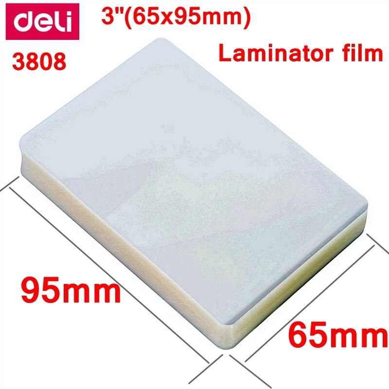 1 BAG 100PCS/lot Deli 3808 thermal laminating film... – Vicedeal