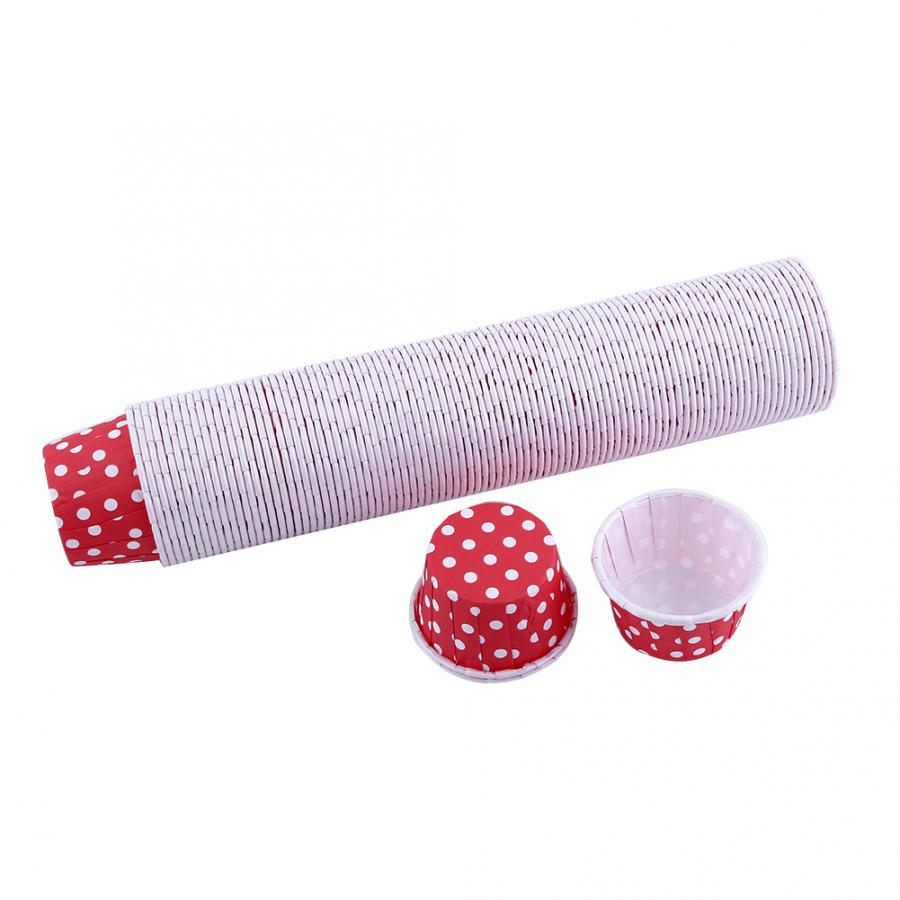 100 pcs Greaseproof Paper Cake Mold Cake Cupcake L... – Vicedeal