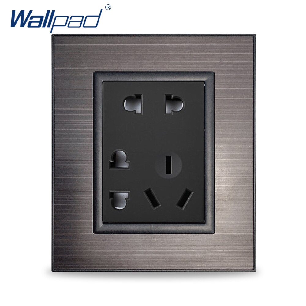 Wallpad 7 Pin Socket Black Stainless Steel Panel W... – Vicedeal