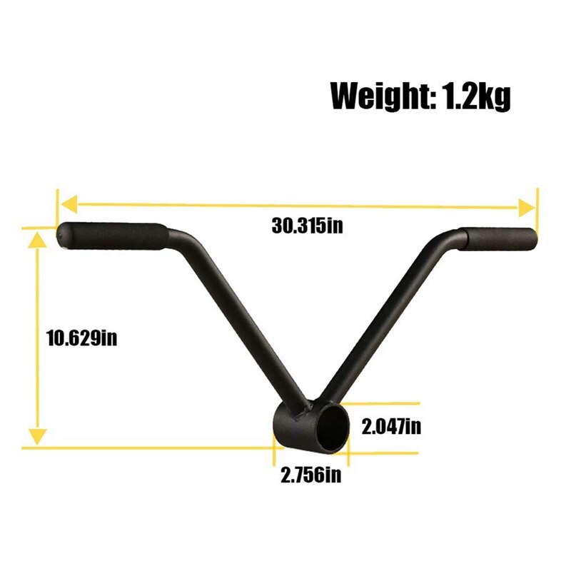 Barbell Handle T-Shaped Steel Olympic Barbell Hand... – Grandado