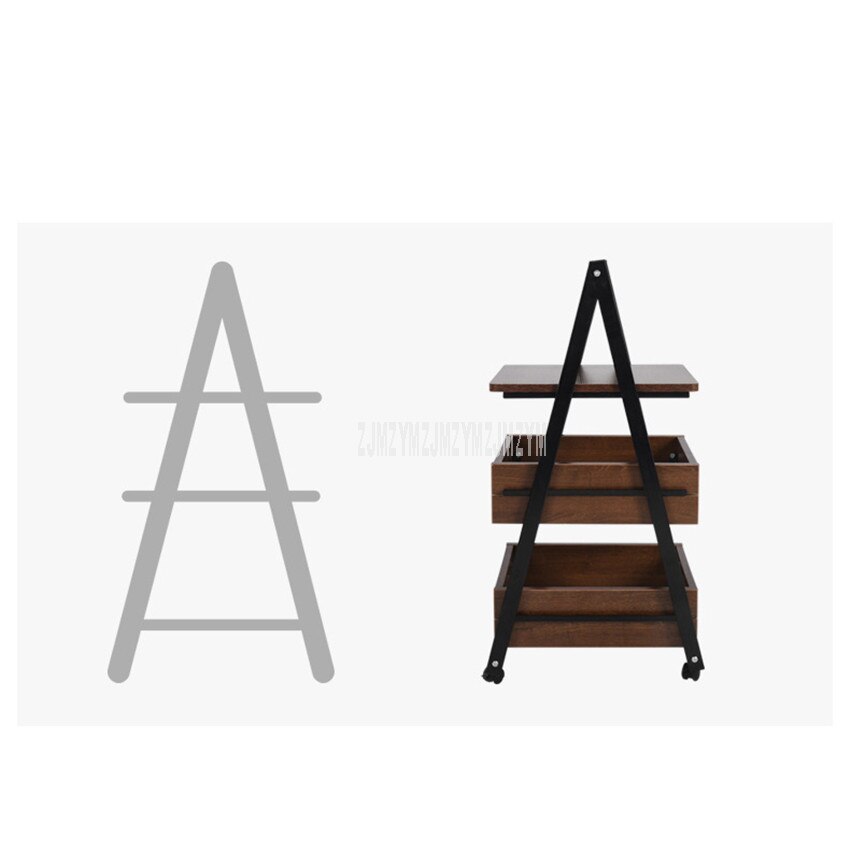 3 Layer Simple Movable Tea Table File Cabinet Leis... – Grandado