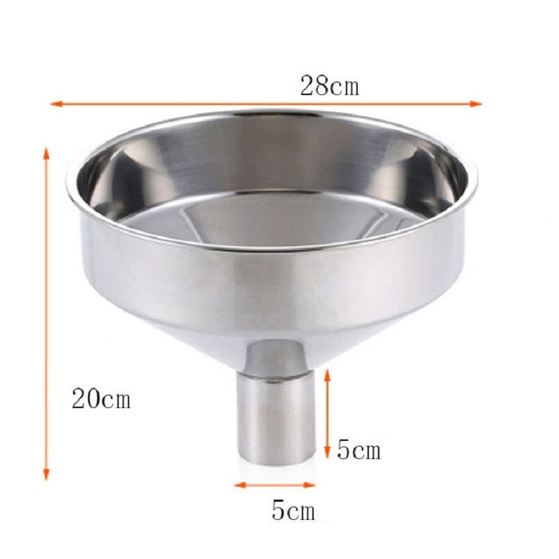 Stainless Steel Funnel Large Kitchen Funnel Liquid... – Grandado