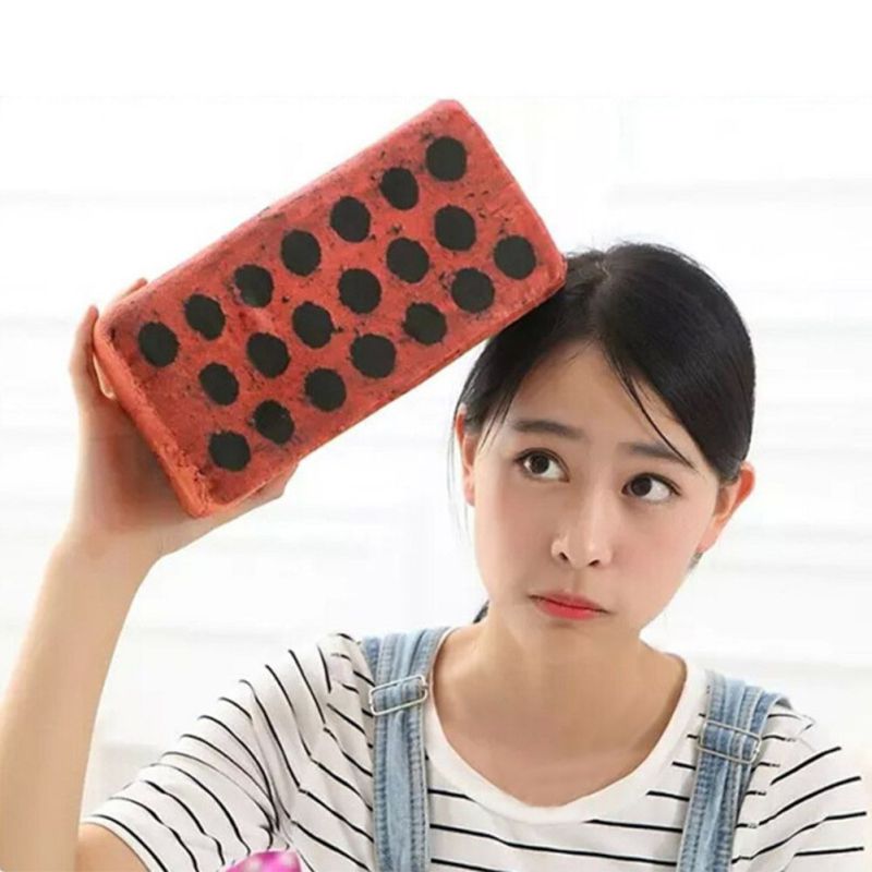 realistic brick brick nap pillow plush toy prank j... – Grandado