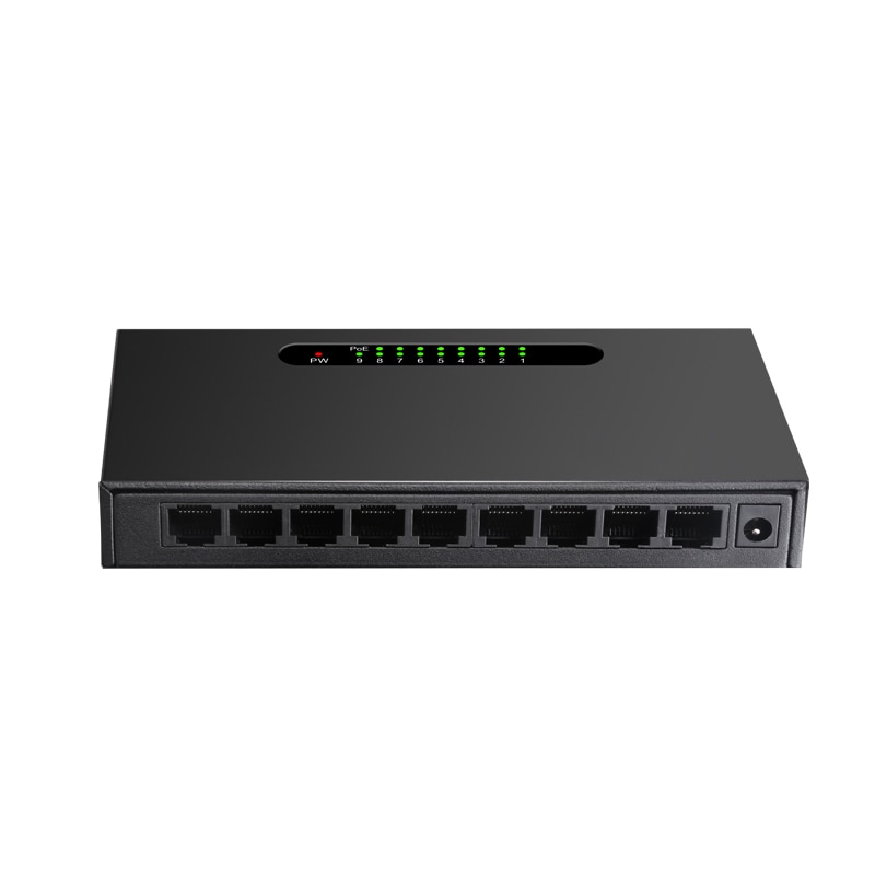 9 Port POE switch 10/100Mbps Fast Ethernet Switch ... – Grandado