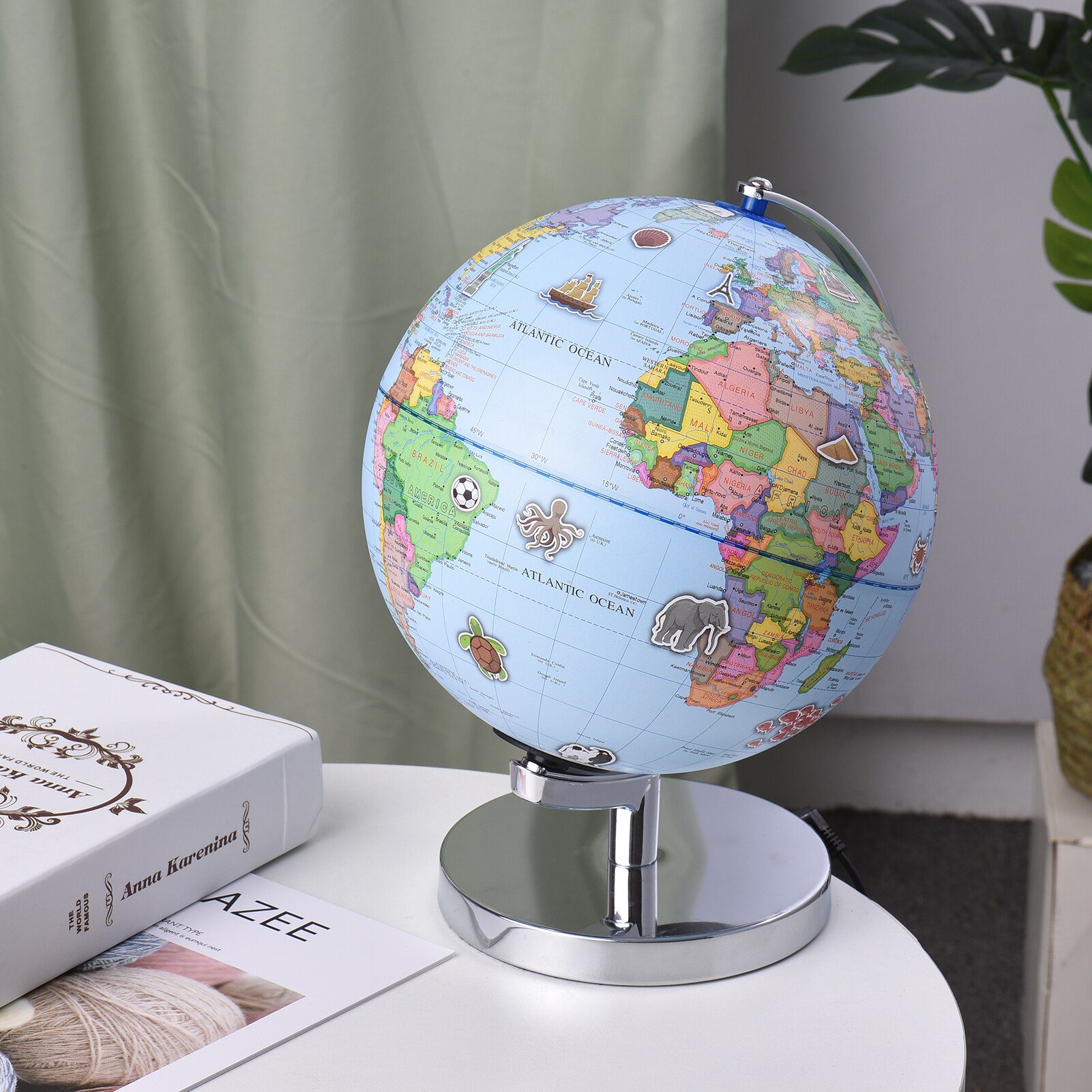 World Globe Illuminated AR Globe with Stand Educat... – Grandado