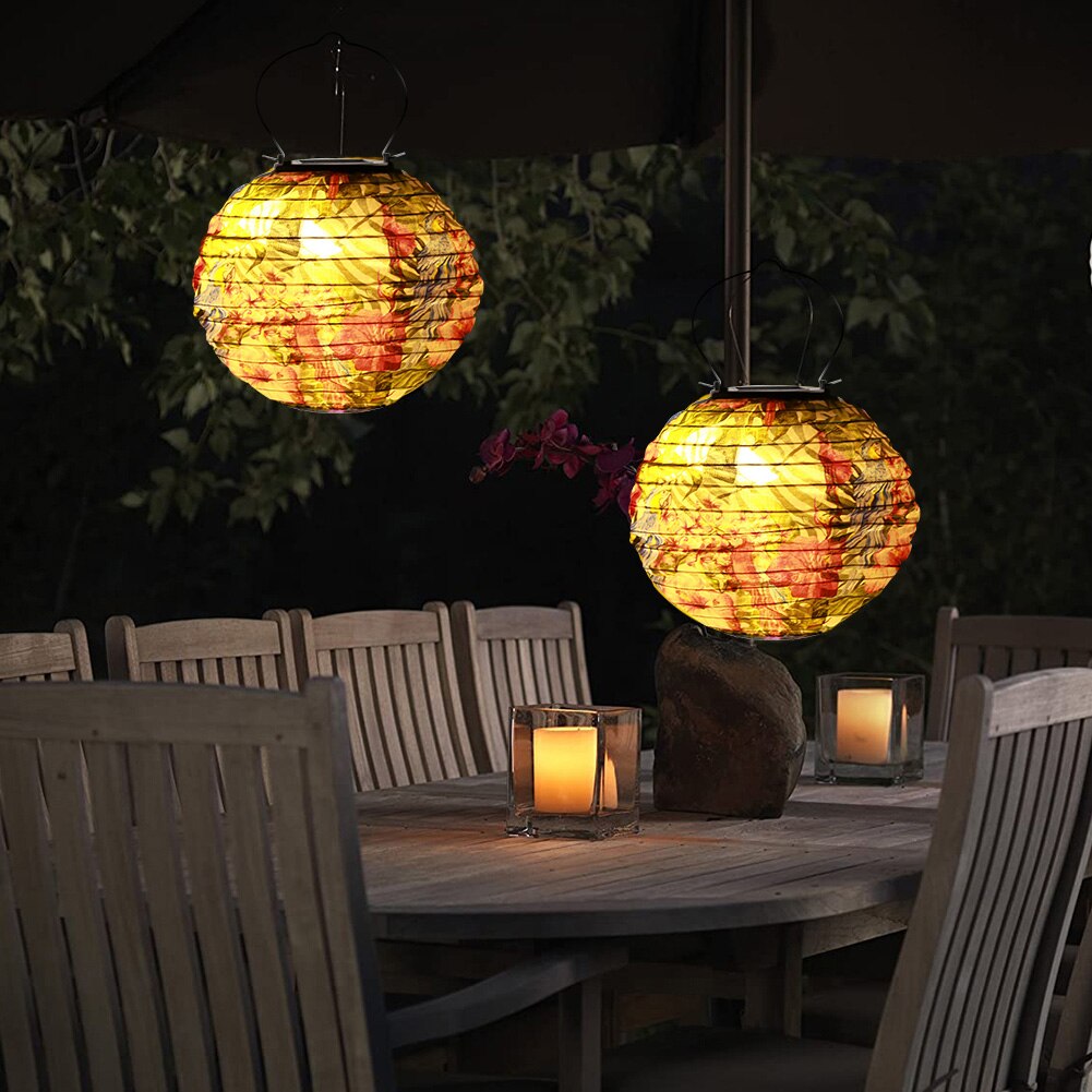 25cm Chinese Lantern Light LED Painted Paper Lante... – Grandado