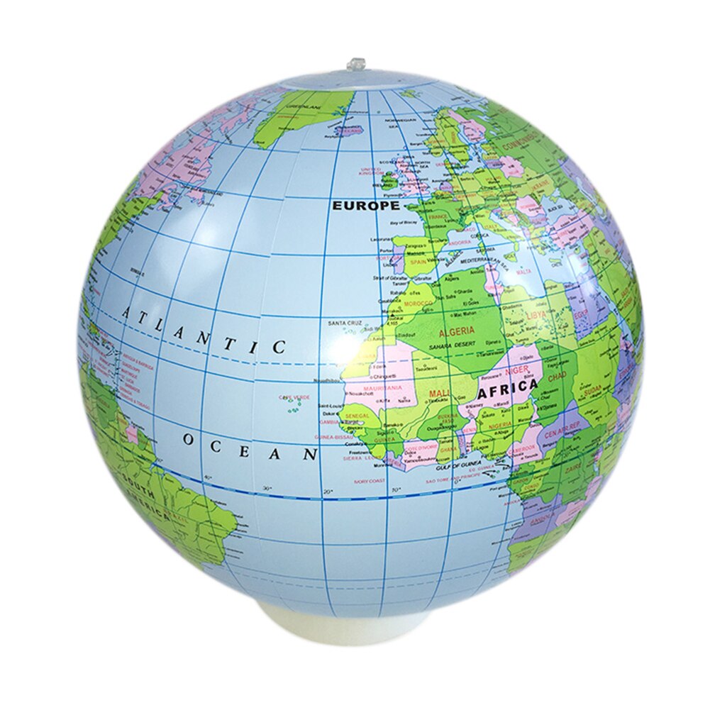16Inch Inflatable Globe World Earth Ocean Map Ball... – Vicedeal