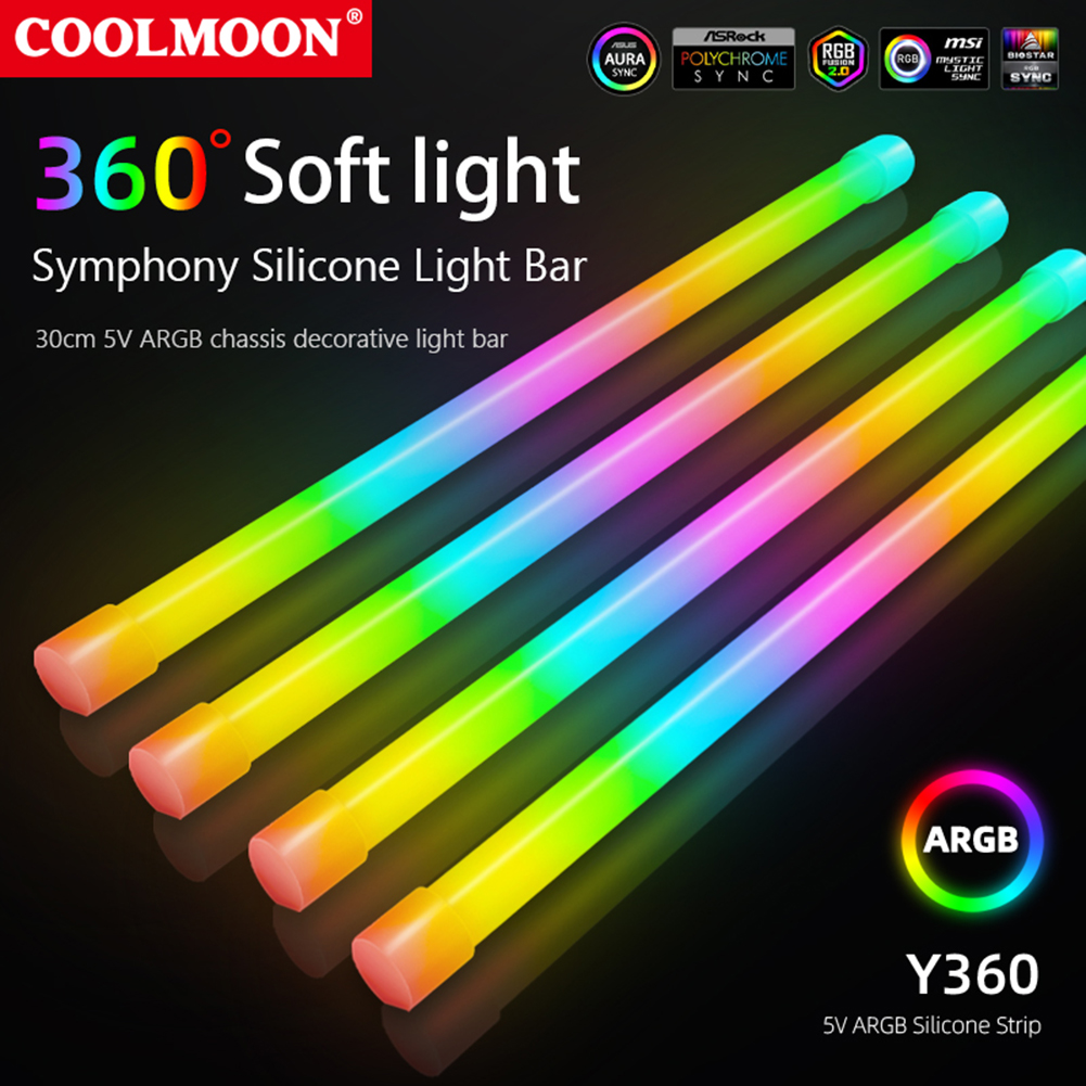 COOLMOON Y360 Silicone ARGB PC Case LED Light Bar ... – Vicedeal