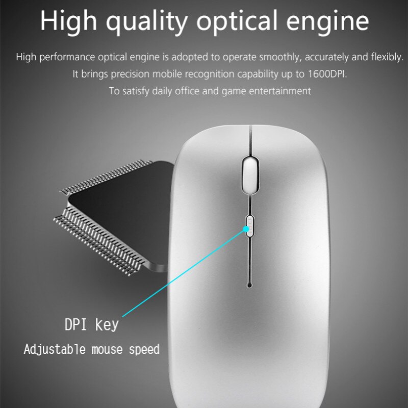 Draadloze Muis Computer Bluetooth Muis Stille Pc O... – Vicedeal